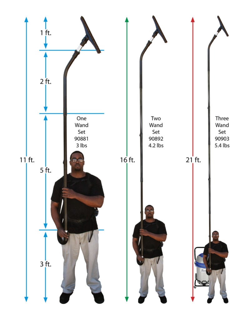 Reach Internal High Level Vacuum Attachment Kit with Aluminium Poles ...