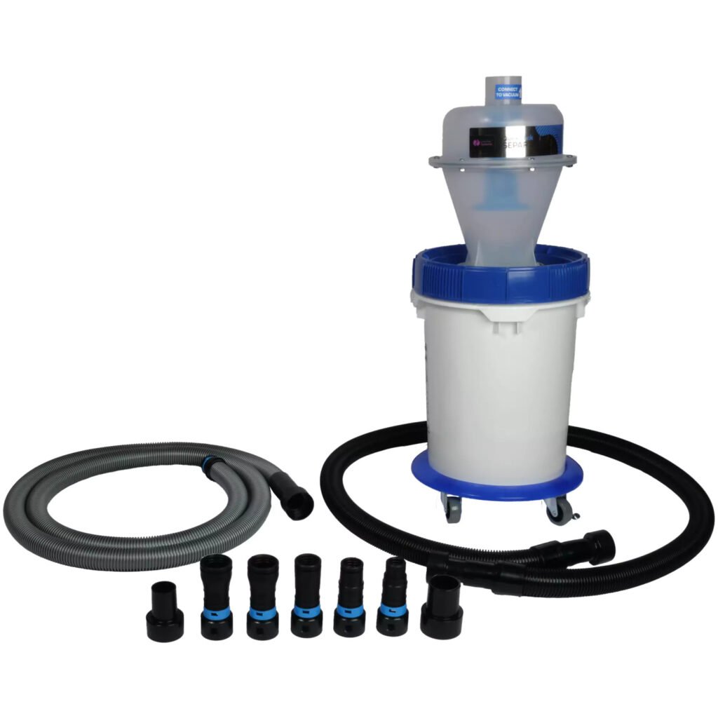 Quick Click Trolley Mounted 19L Dust Collection Cyclone Separator Kit ...